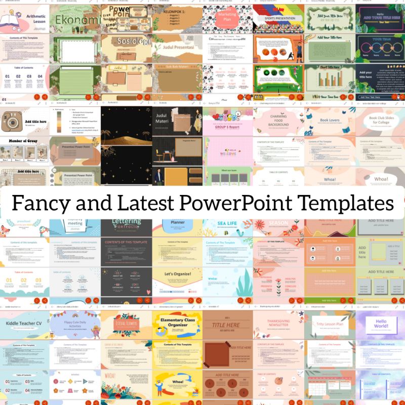 72 = 69 PowerPoint Templates for school & college students + 3 Premium ...