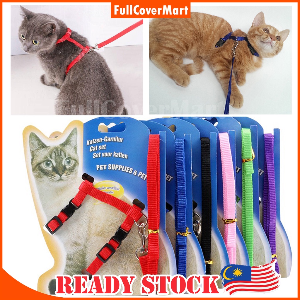 (CAT22) Cat Leash Tali Kucing Cat RopeCat Traction With Metal Buckle ...