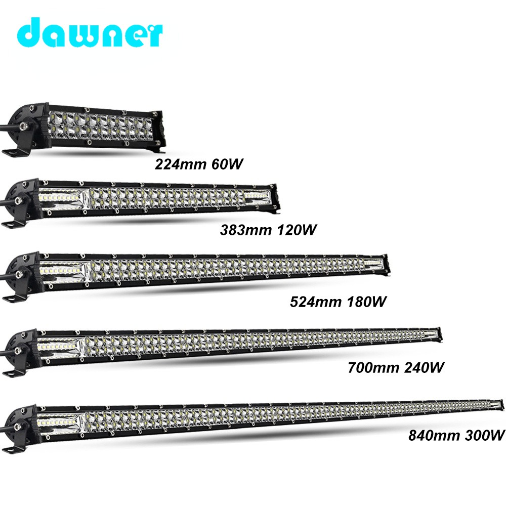 6D 7/13/19 inch Car LED Lampu Bar Work Light Super Slim Lamp for Off ...