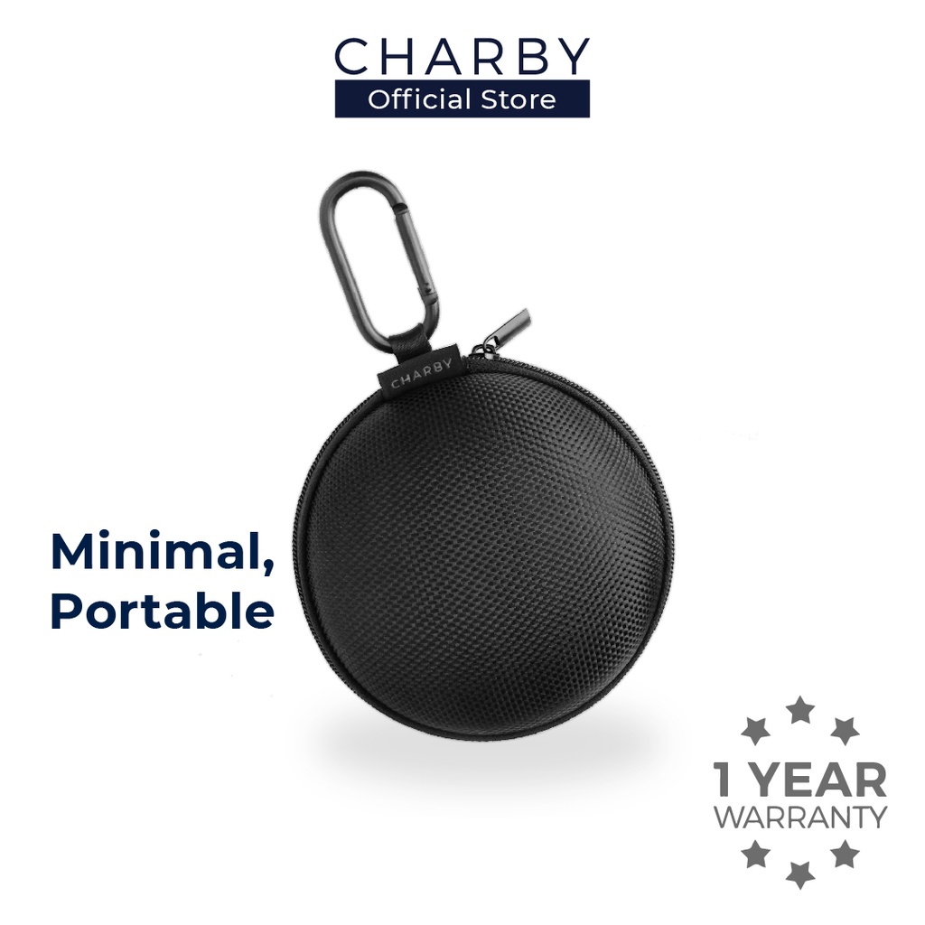 CHARBY Mini Hard Case Pouch - Nylon Portable Storage for Chargers ...
