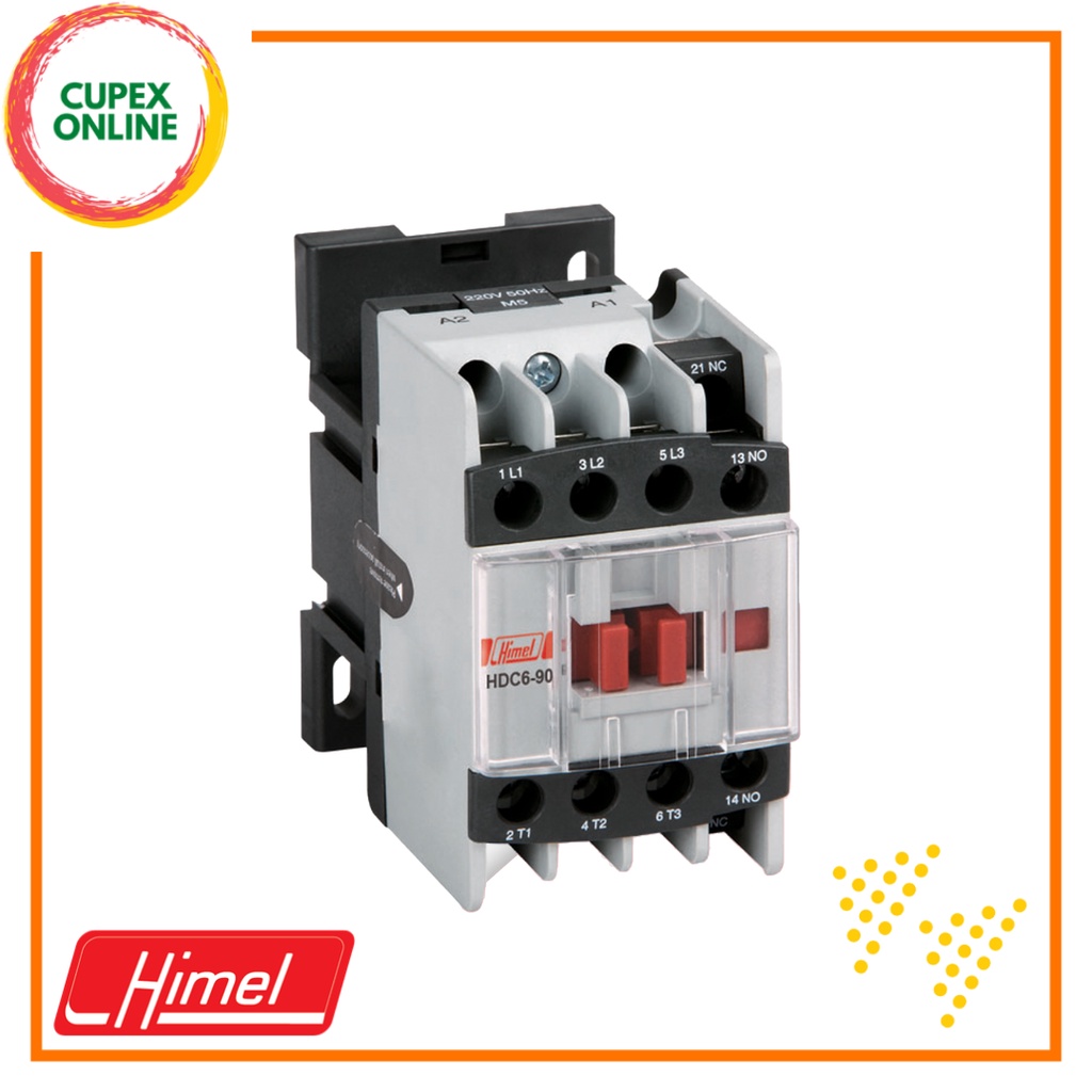 Himel 6 Series HDC6 Contactor 1NO+1NC 3P 240VAC (cupex) | Shopee Malaysia