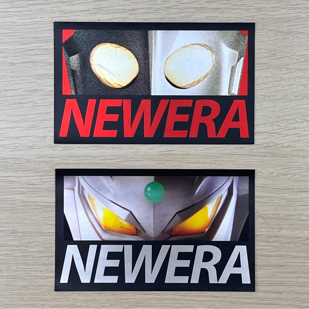NEW ERA ULTRAMA ZERO & ULTRAMAN NEOS Limited Edition METALLIC STICKER ...