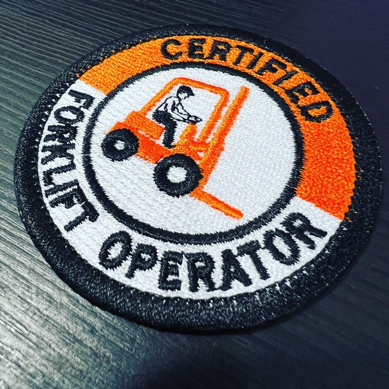 Patch Certified Forklift Operator Embroidered | Shopee Malaysia