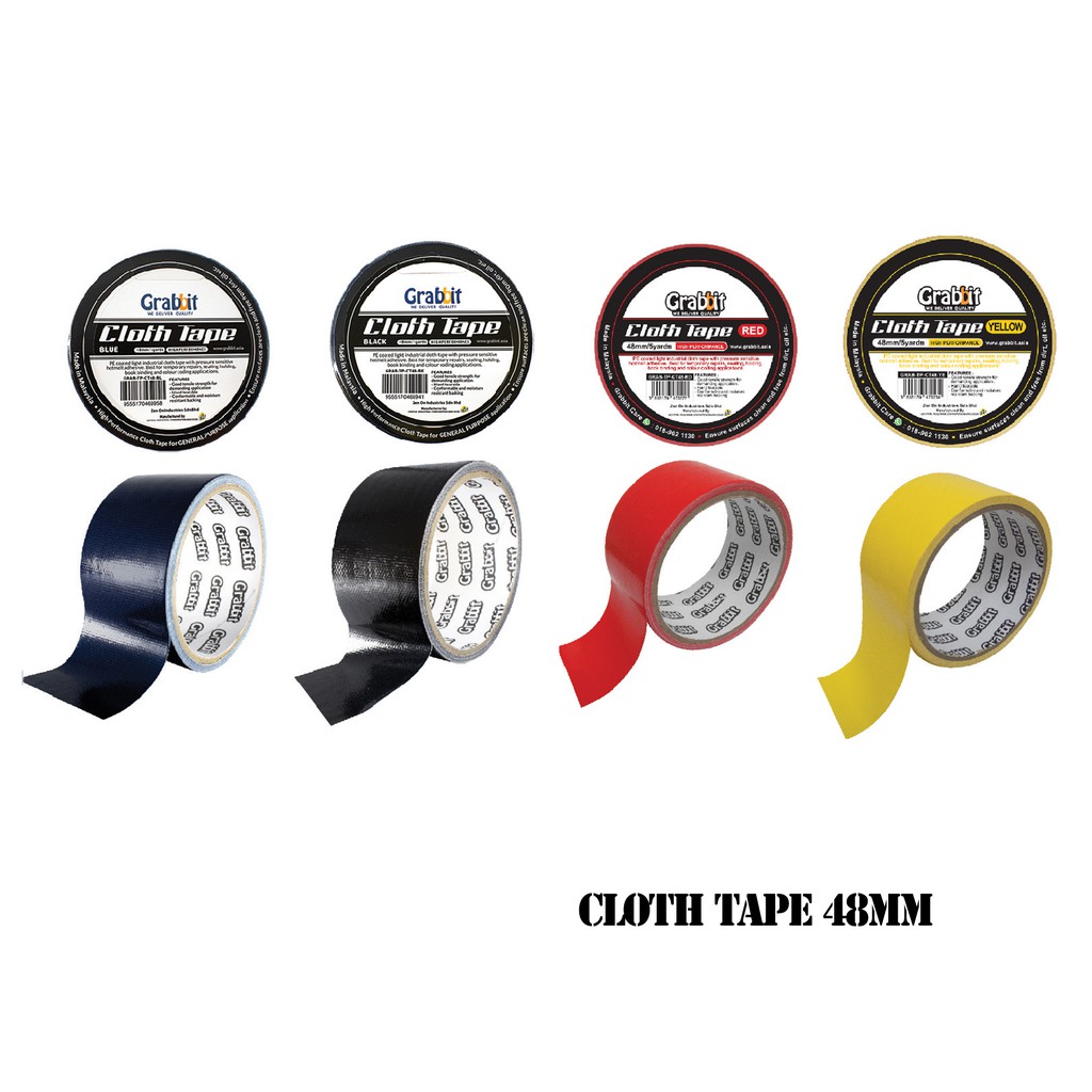Grabbit Cic Cloth Tape (26mm / 36mm / 48mm) | Shopee Malaysia