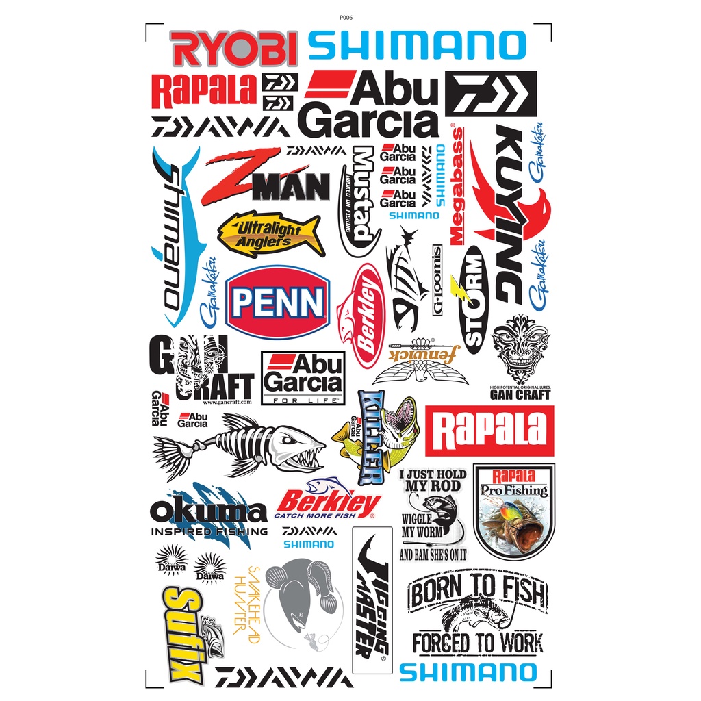 STICKER PANCING ABU GARCIA SHIMANO P006 | Shopee Malaysia