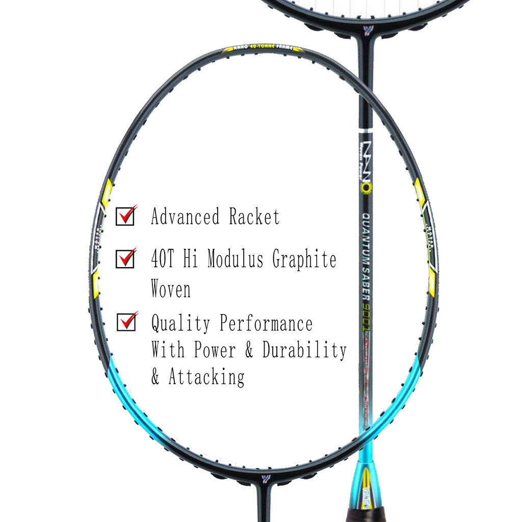 YANG YANG 40T Graphite Quantum Saber 9001 Advance Level Badminton ...