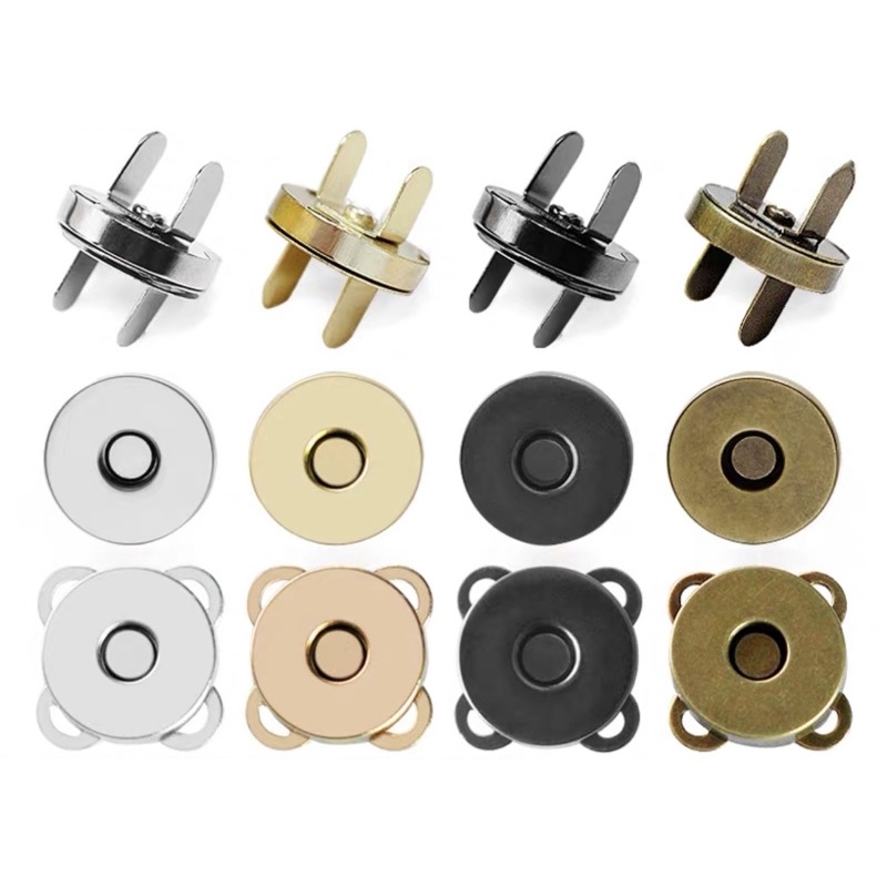 🇲🇾Magnetic Button Sewing Button Clasp Snaps for Purses, Bags, Clothes ...
