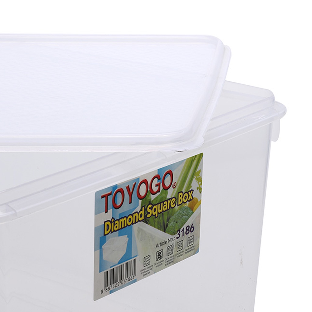 6X Toyogo Diamond Container Food Storage Container 3186 (18L) | Shopee ...