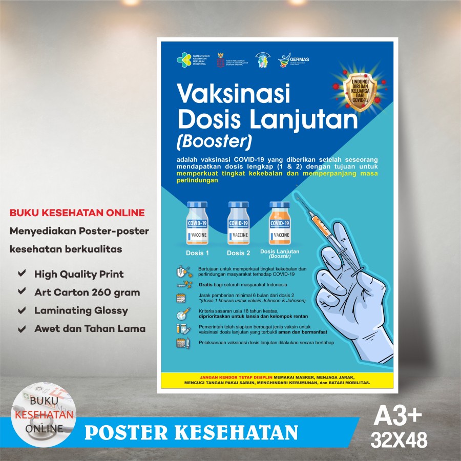 Health POSTER - BOOSTER VACCINE POSTER (Advanced Dose Vaccine) | Shopee ...