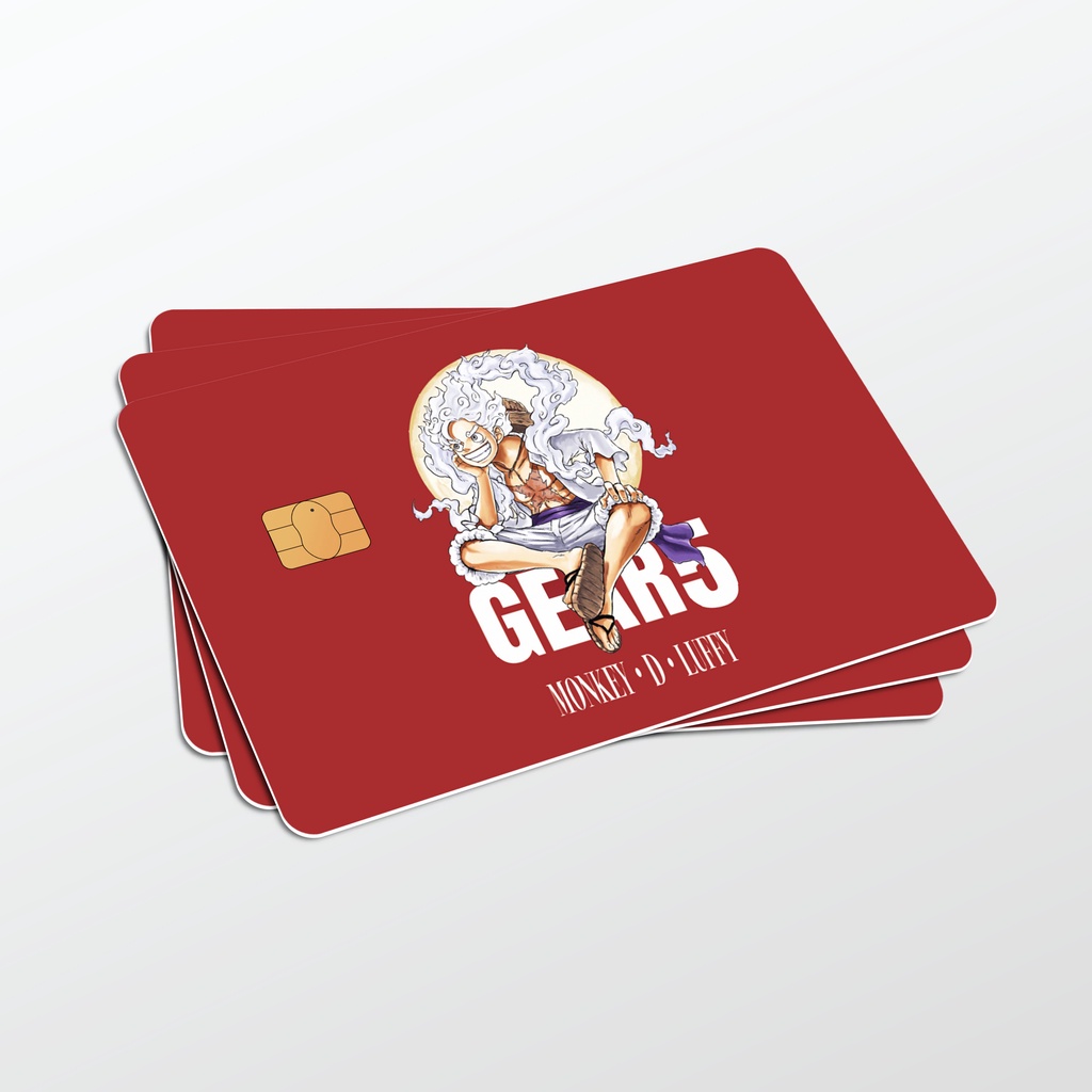 Sticker Anime One Piece Luffy Zoro Sanji Shanks Stiker Card Cover ATM ...