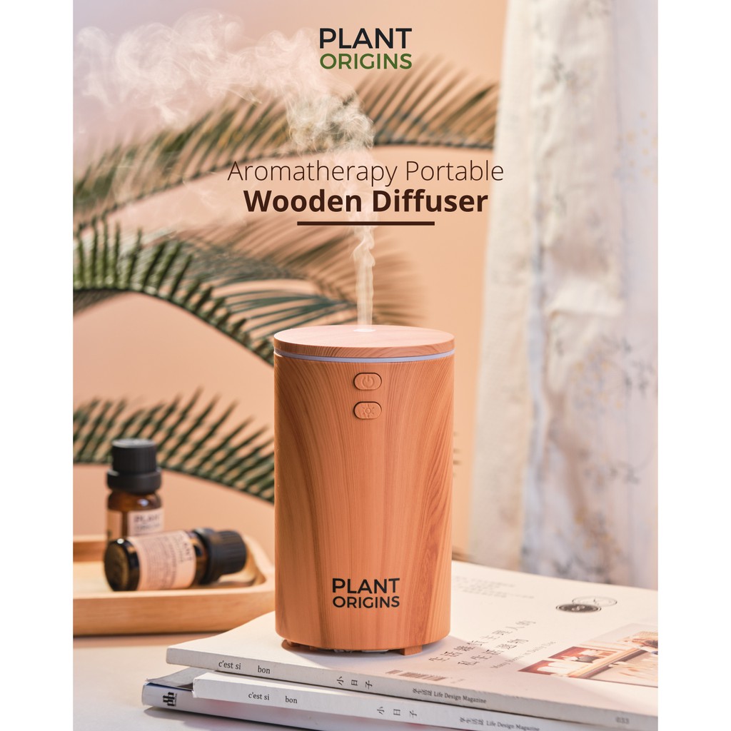 Plant Origins Aromatherapy Wooden Portable Diffuser (100ml) | Shopee Malaysia