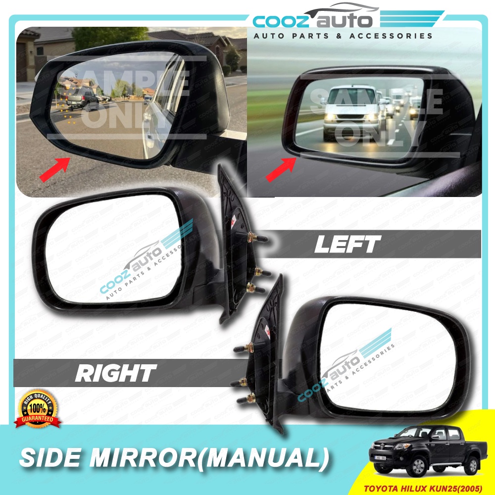 Toyota Hilux Vigo KUN25 2004 - 2012 Manual Adjustable Side Mirror ...