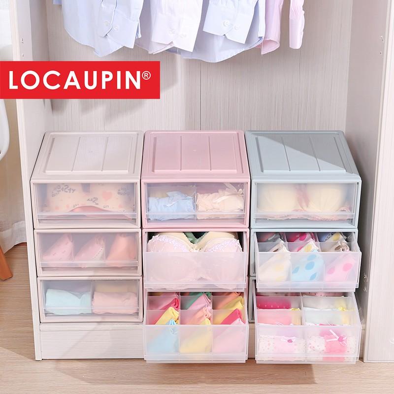 Bekas Simpan Stokin Baju & Seluar Wardrobe Underwear Storage Box Bra ...