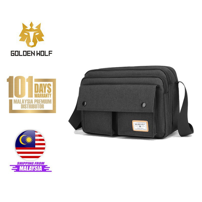 Golden Wolf Lance Ultra Light Velcro Travel Crossbody Sling Multi ...