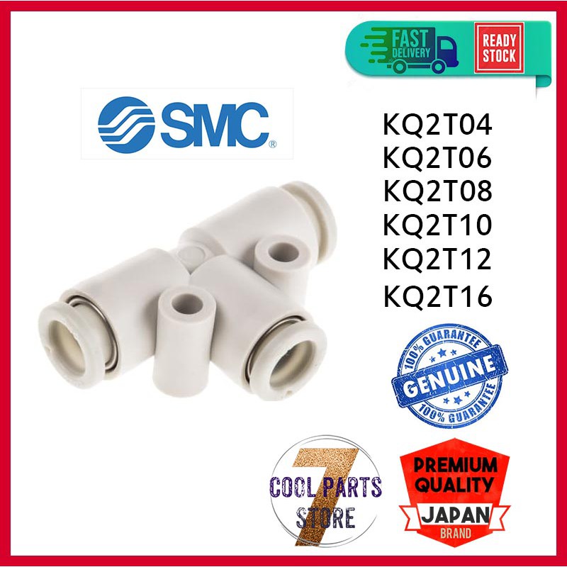 SMC KQ2T Pneumatic Tee Equal & Unequal Union Fitting Air Fitting 4mm/6mm/8mm/10mm/12mm/16mm SMC ...