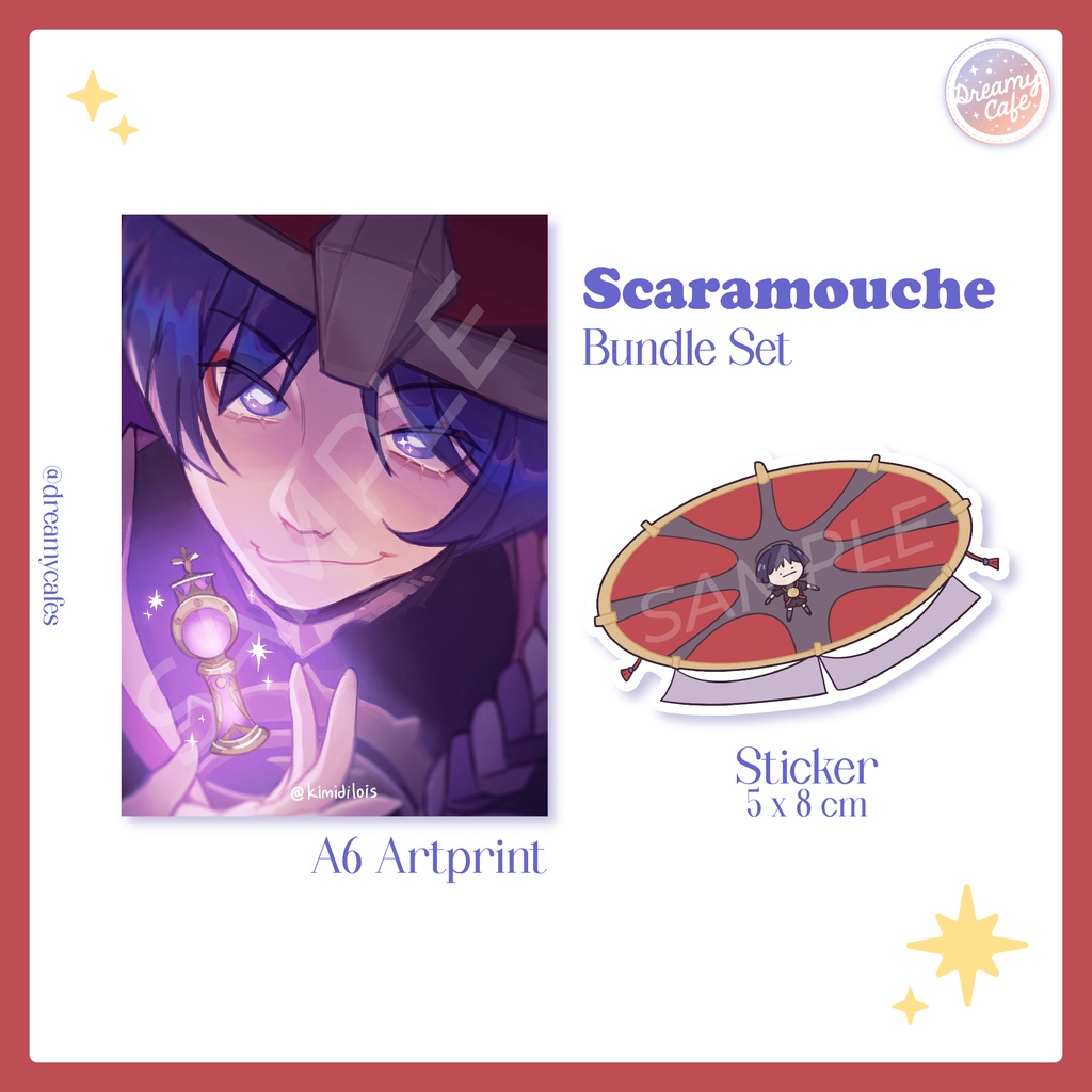 Scaramouche Art print & Sticker Set | Shopee Malaysia