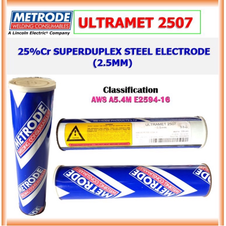 LINCOLN / METRODE ULTRAMET 2507 , 25%Cr SUPERDUPLEX STEELS WELDING ...