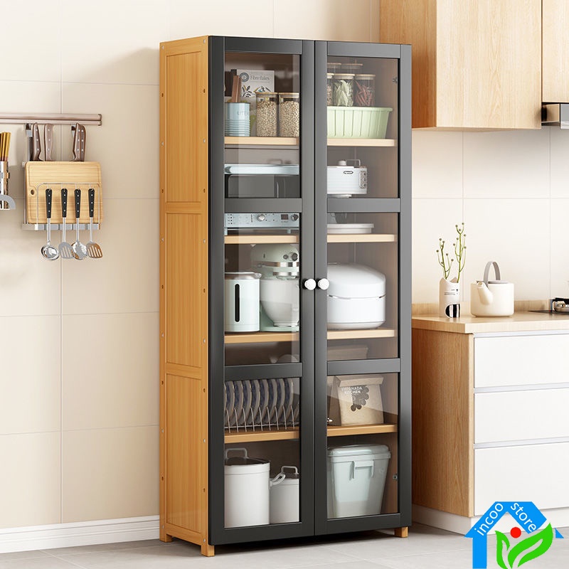 Multifunctional kitchen shelf floor/multi-level storage cabinet/Nordic ...