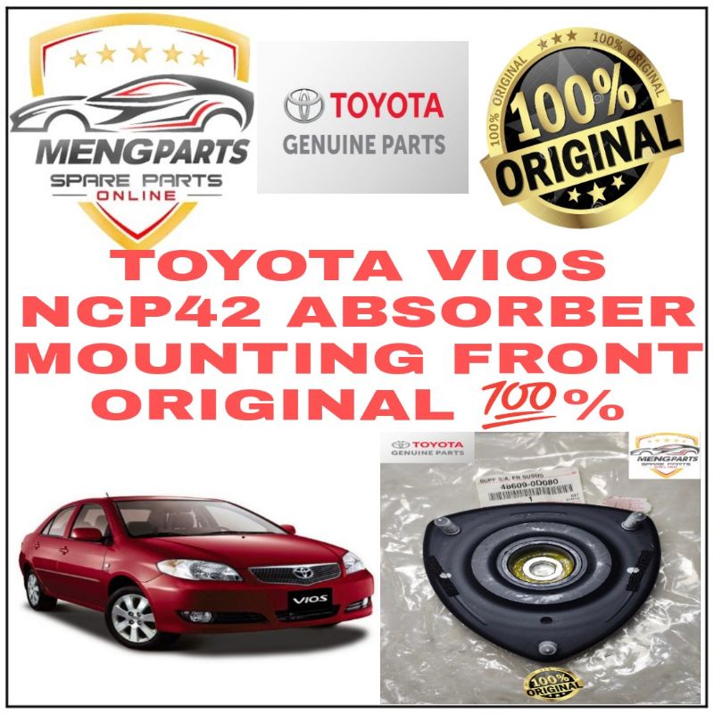 ORIGINAL 💯 TOYOTA VIOS NCP42 2003Y-2007Y FRONT ABSORBER MOUNTING ...