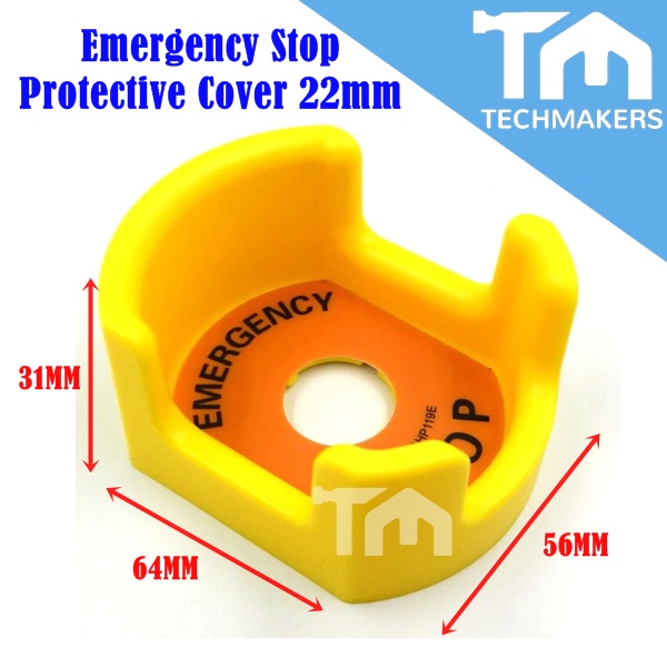 22mm/16mm Emergency Stop E-Stop Switch Protection Seat Button Cover/Box ...