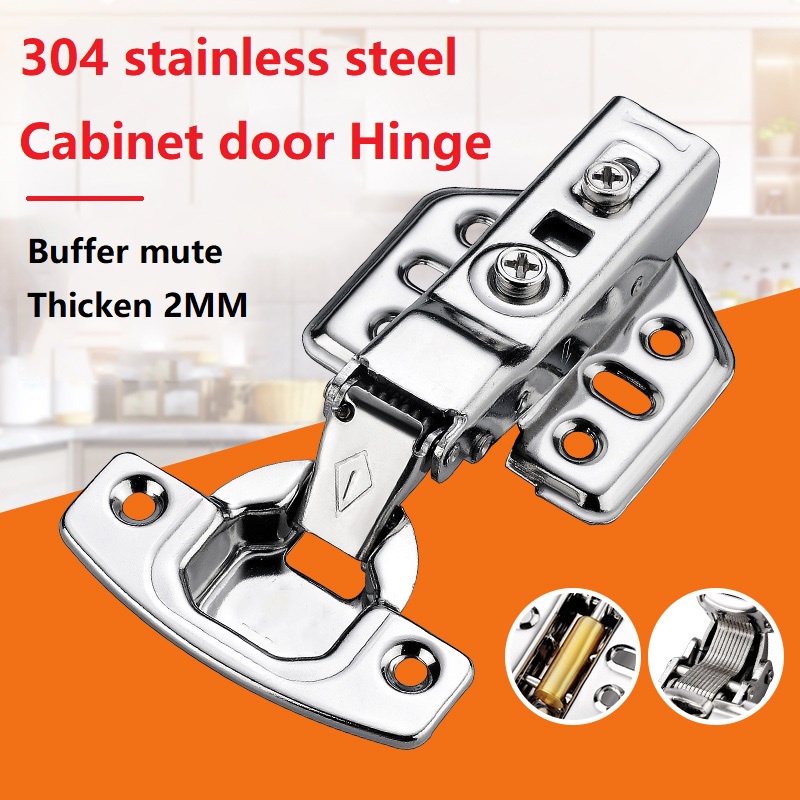 304 water-immersed stainless steel hinge damping buffer mute hinge ...
