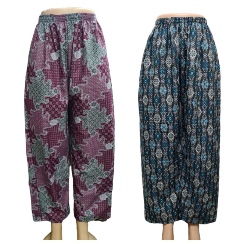 SELUAR BATIK VIRAL FREE SIZE FULL GETAH ADA POKET | Shopee Malaysia