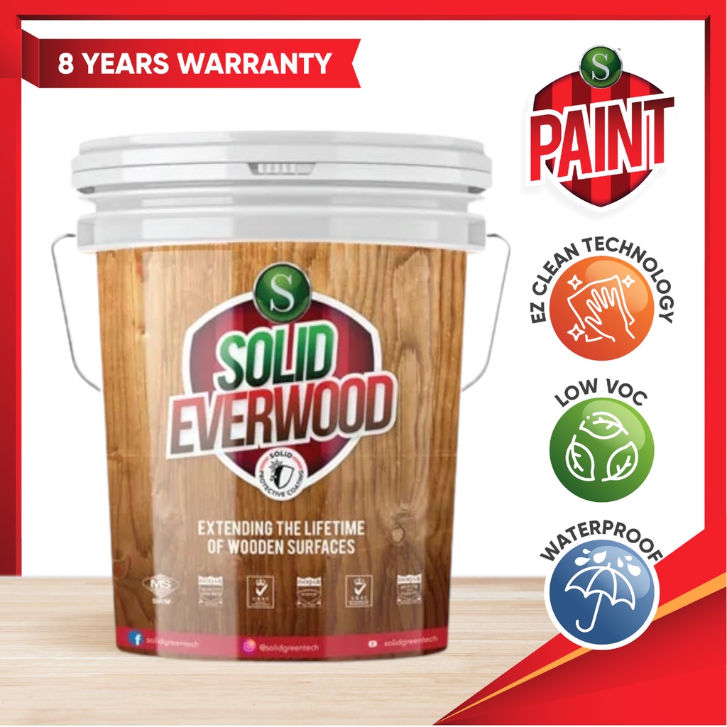 SOLID EVERWOOD Penetrating Primer for Wooden Surfaces (5 Litres / 20 Litres) | Shopee Malaysia