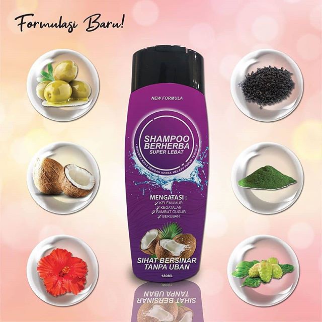 SHAMPOO BERHERBA SUPER LEBAT DHERBS (NEW PACKAGING) | Shopee Malaysia