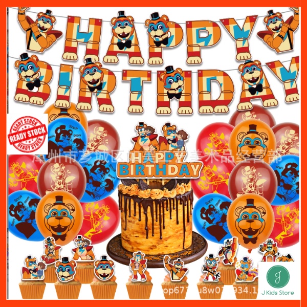 READY STOCK [JKIDSSTORE]Five Nights at Freddy's FNAF Birthday Party ...
