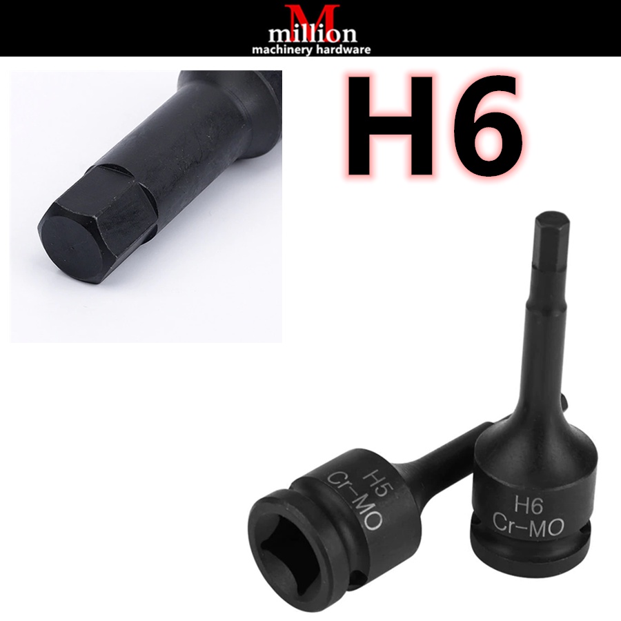 (1pc) 1/2" Dr H4-H22 78mm Length Hex Driver Impact Bit Socket Set ...