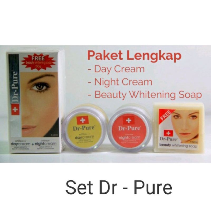 1 Set Dr Pure /3 item ( Cream day,Night,Soap ) | Shopee Malaysia