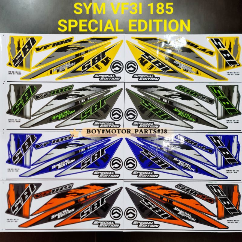 SYM VF3I 185 CUSTOM DESIGN ( 13 ) BODY STICKER LIMITED EDITION ( READY ...