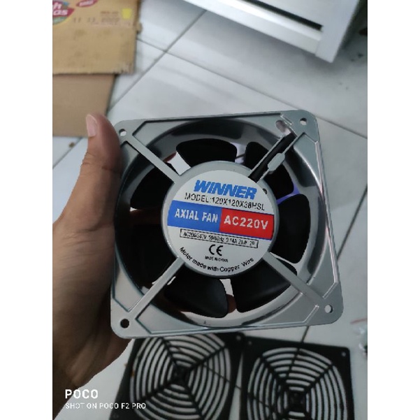 Fan AC 220V 12cm Winner Cooling Fan 12 cm 220 V Volt 220Volt 12x12cm ...