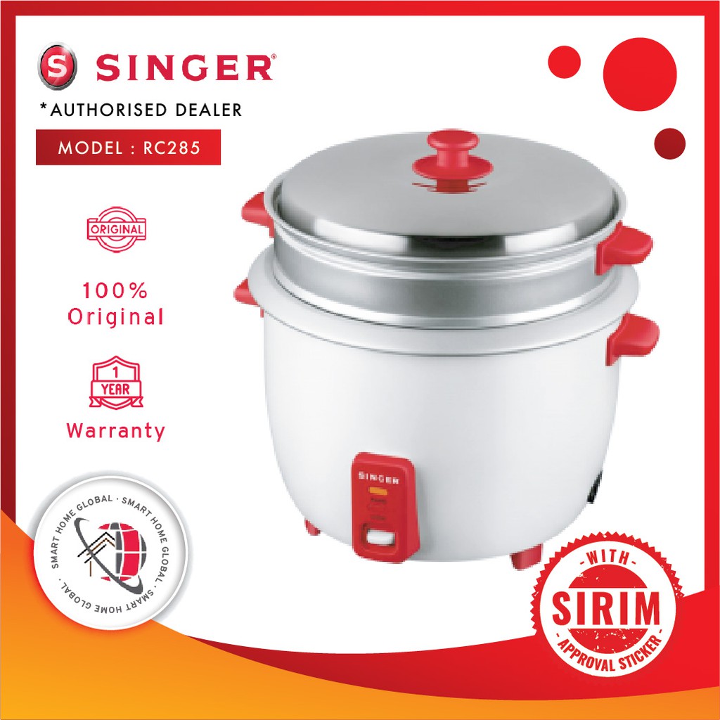 Singer RC285 Electric Rice Cooker 2.8L *Ready Stock* | Shopee Malaysia