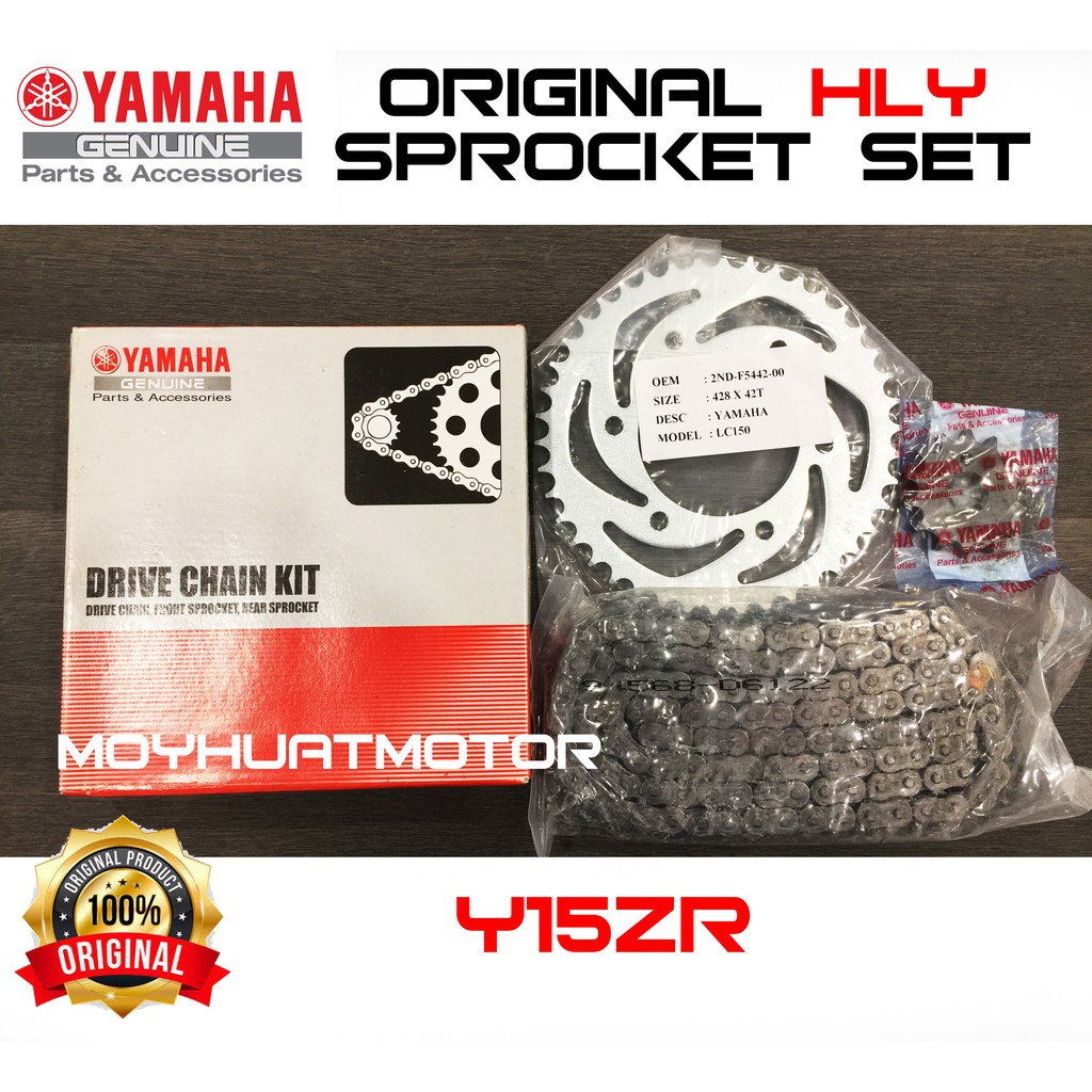 Y15Z Y15ZR SPROCKET SET DRIVE CHAIN KIT ( STANDARD ) 100% ORIGINAL ...