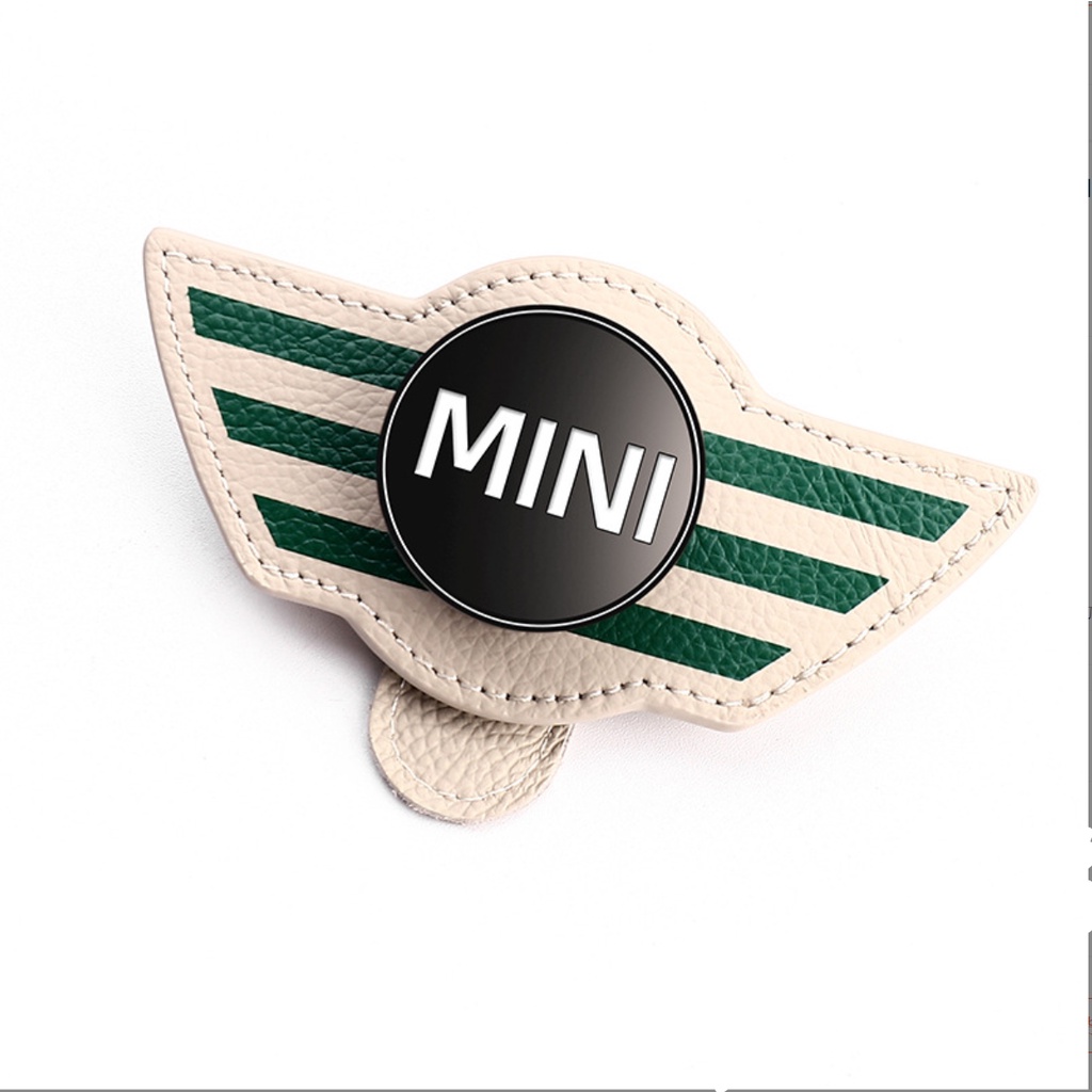 MINI COOPER LOGO metal car logo sun visor glasses clip COUNTRYMAN JCW ...