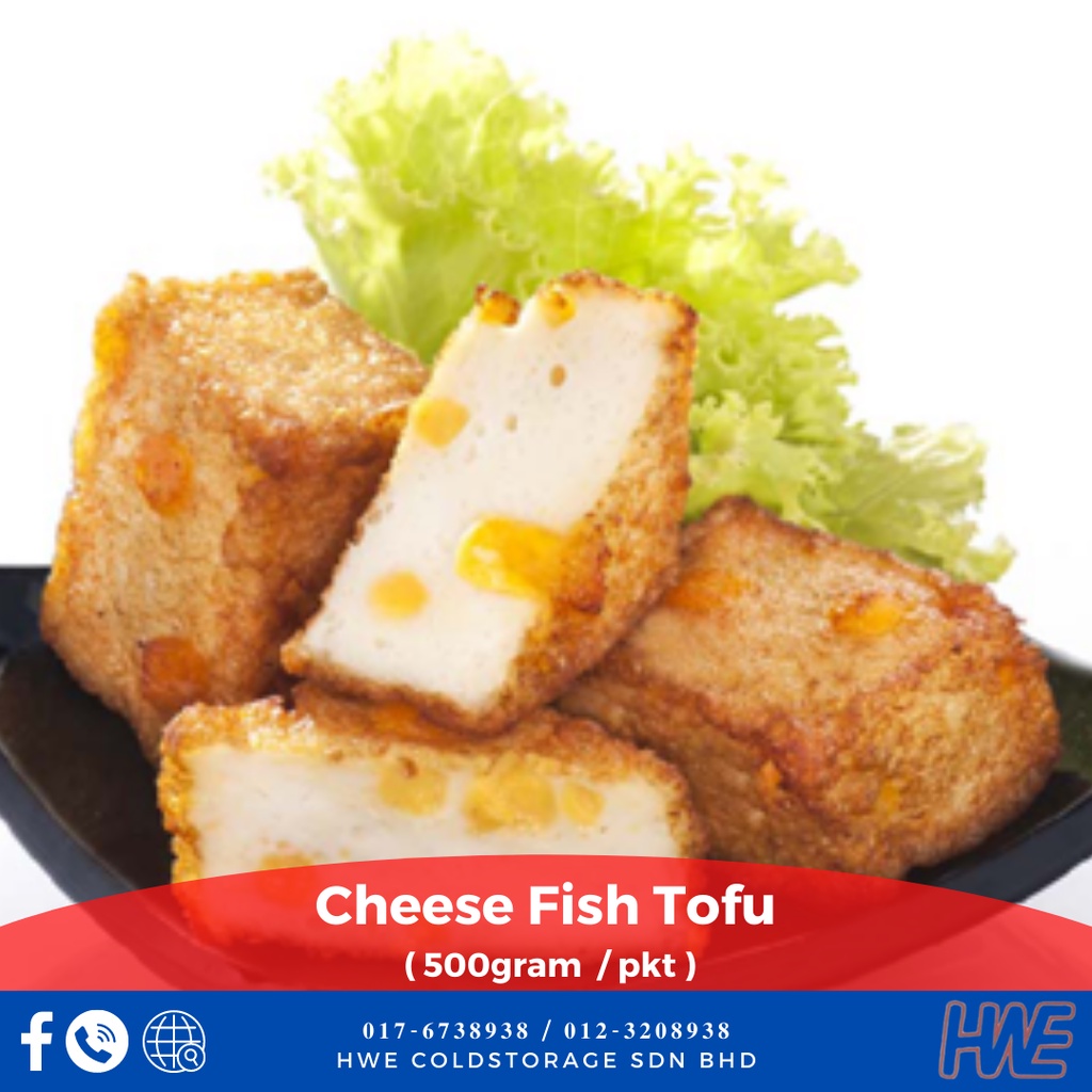 [Halal ] Mushroom Brand Cheese Fish Tofu 500g | Tofu Ikan Berkeju ...
