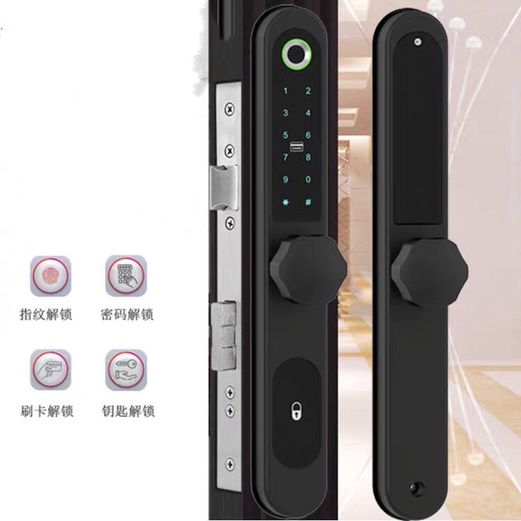 Malaysia Aluminum Smart Fingerprint App Door Lock Broken Bridge Door ...