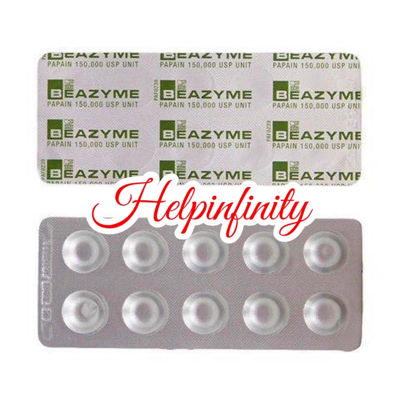Beazyme (Papain) 150,000 Units Tabs to Reduce Swelling, Anti ...