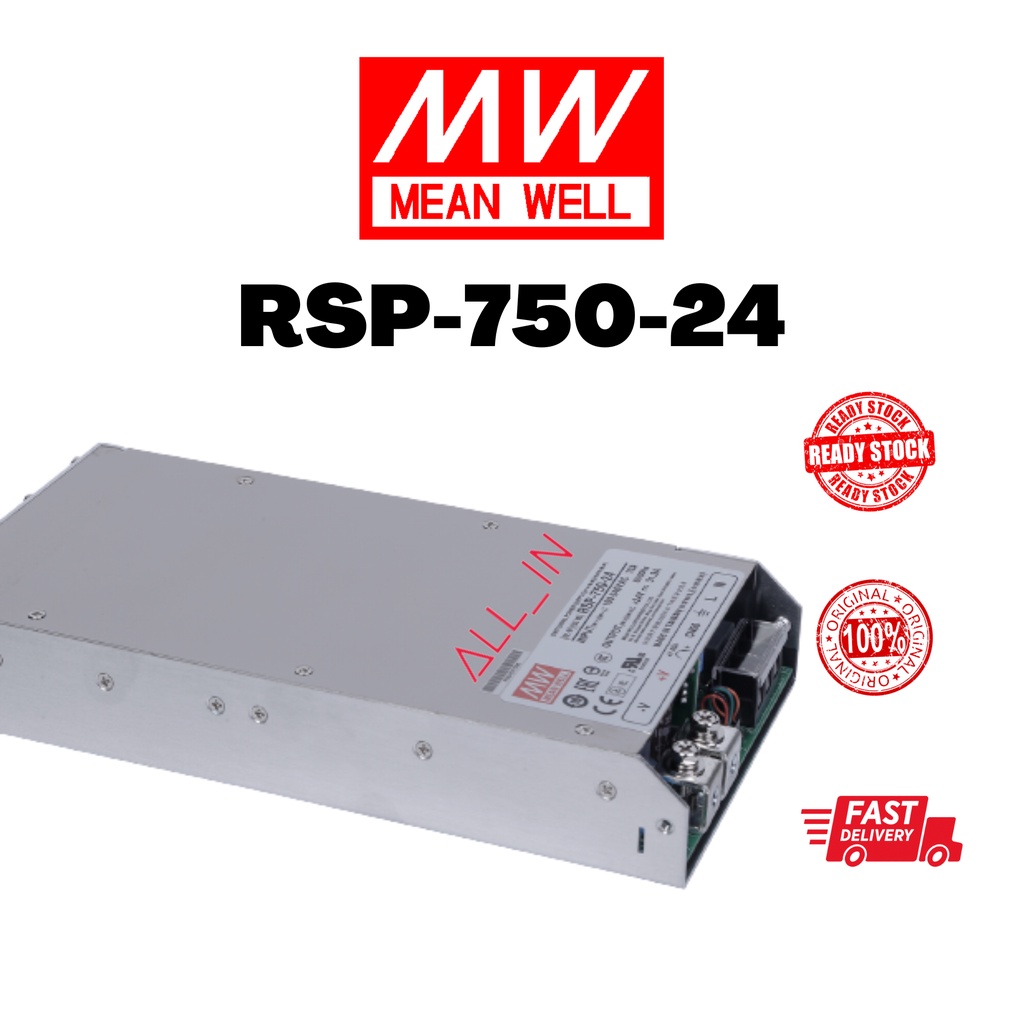 Mean Well RSP-750-24 24V 750W 31.3A switched-mode Mean well Power Supply Original 👍 Ready Stock ...