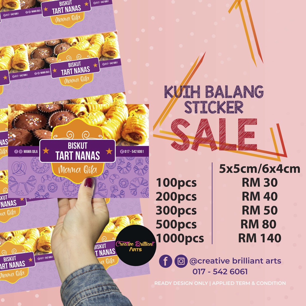 Sticker Biskut Kuih Raya | Shopee Malaysia