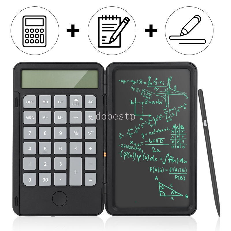 Portable 2in1 Creative Foldable Calculator LCD Writing Tablet Drawing ...