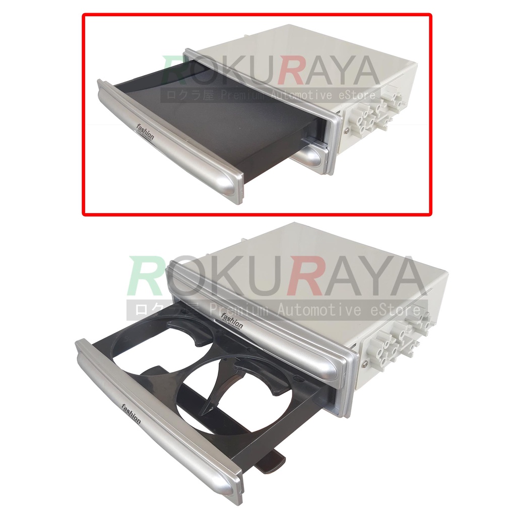 Universal Double Din Radio Pocket Drink Cup Holder Storage Interior ...