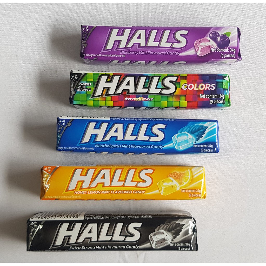 Halls Stick Candies (34g per stick) 5 Flavours | Shopee Malaysia