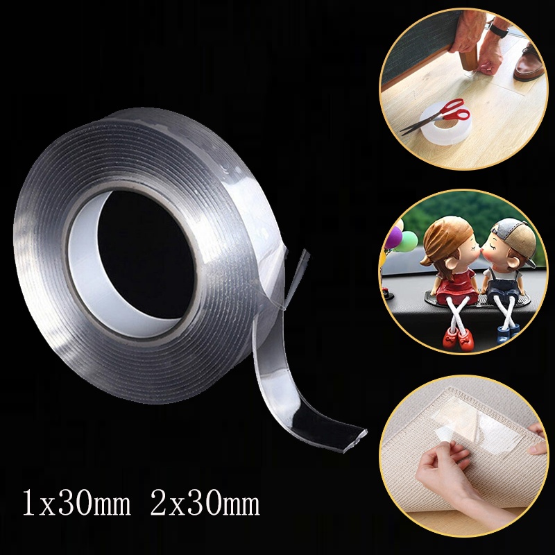 1M Double Sided Tape Nano Tape Reusable Waterproof Wall Sticker Non ...