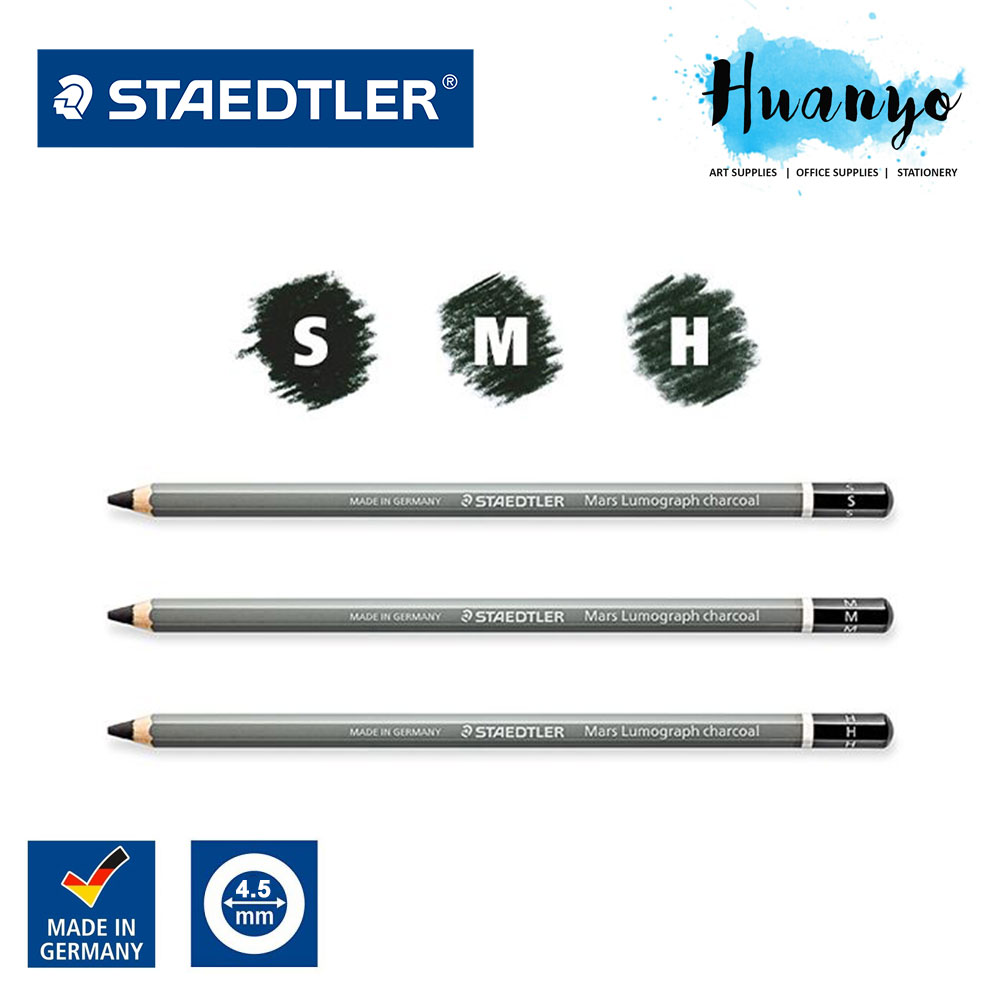 Staedtler Mars Lumograph Charcoal Pencil (Hard, Medium , Soft) | Shopee Malaysia