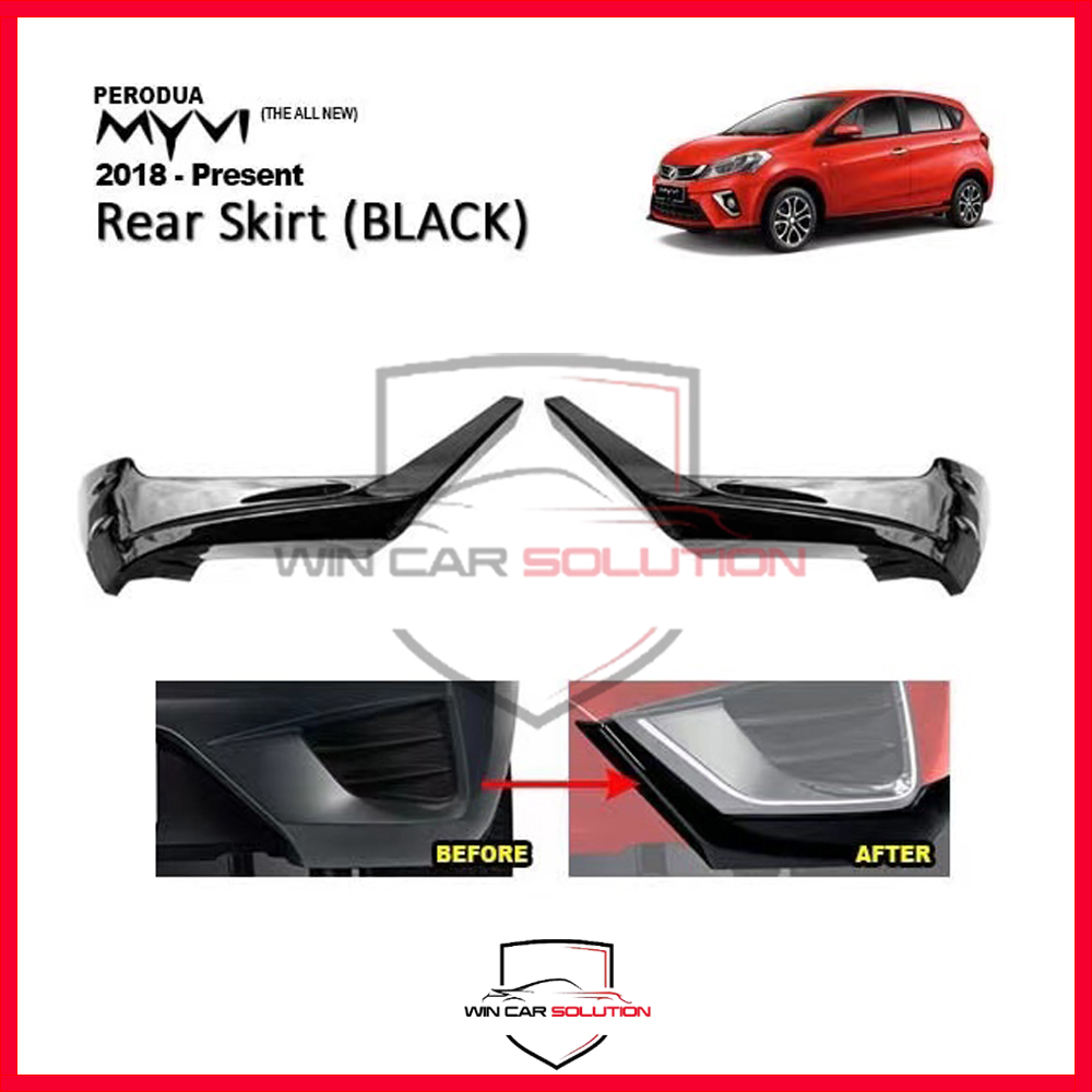 Perodua MYVI REAR SKIRT GEAR UP BODY KIT 2018 2019 2020 NEW MODEL ...