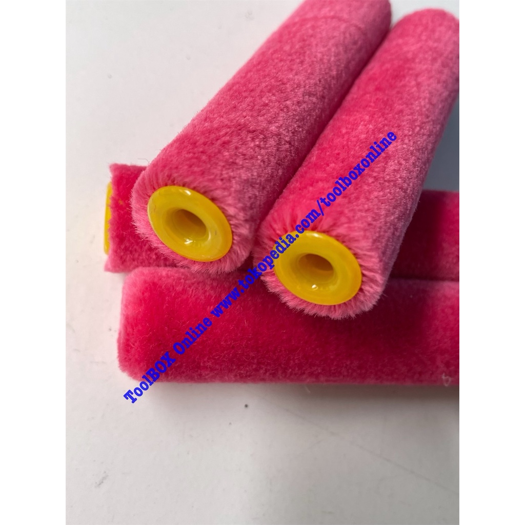 MERAH PINEHILL Long Ship Roller Brush Bristles / VICO red wool 4 in (1 ...