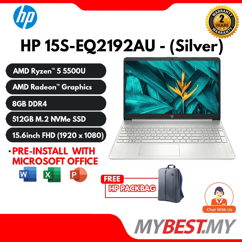 HP 15s-eq2191AU - Gold Colour / 15s-eq2192AU -Silver Colour Laptop ...