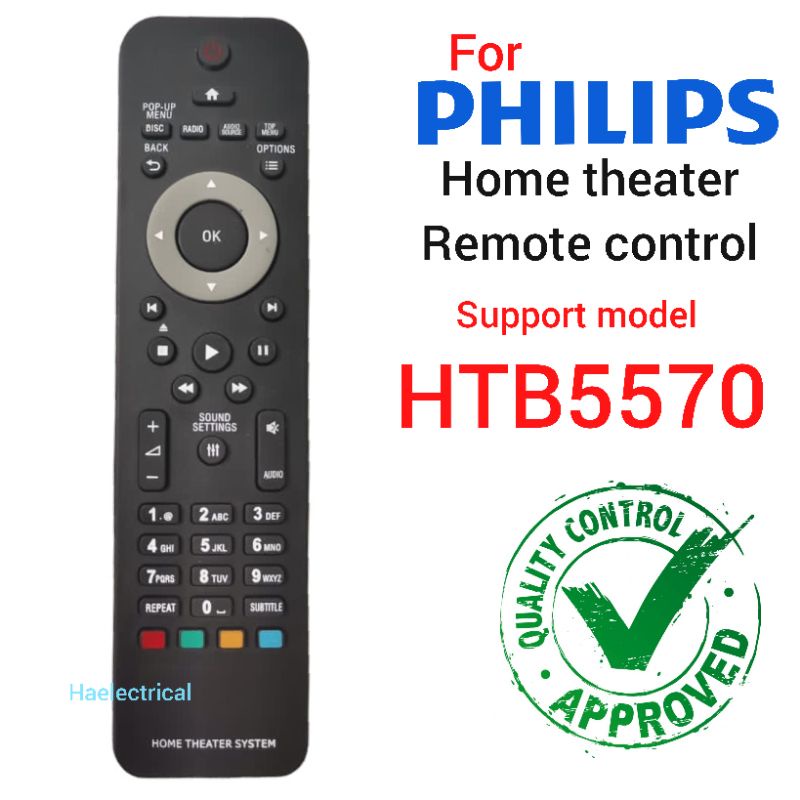 Philips home theater remote control HTB5570 | Shopee Malaysia